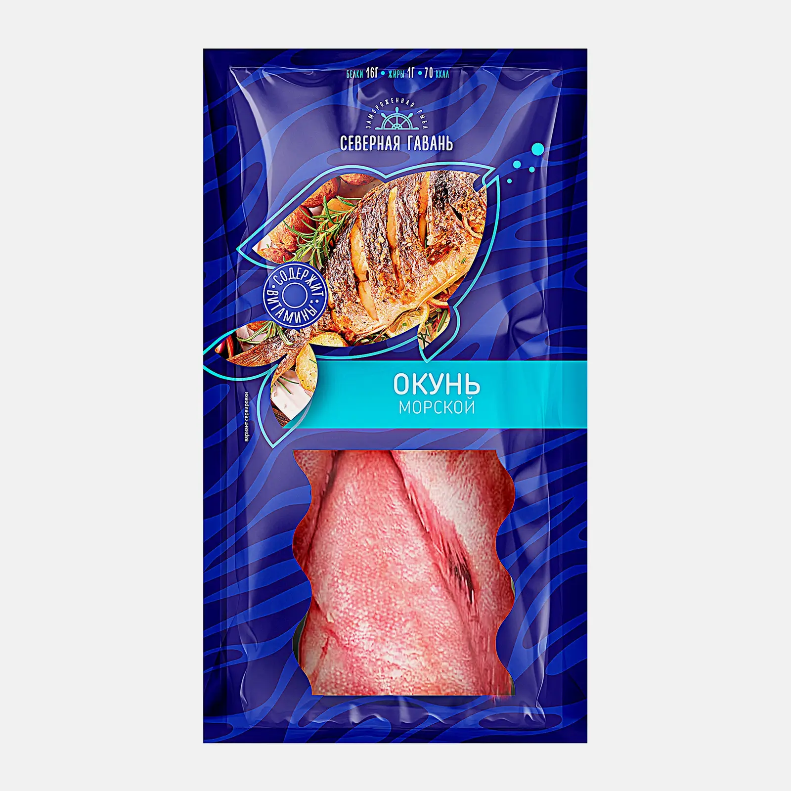 Окунь без головы свежемороженый 800г — в каталоге на сайте сети Магнит ...