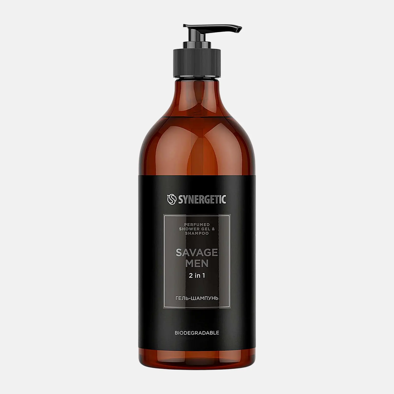 Парфюмированный гель-шампунь 2в1 для мужчин Savage Men Synergetic 750мл ...